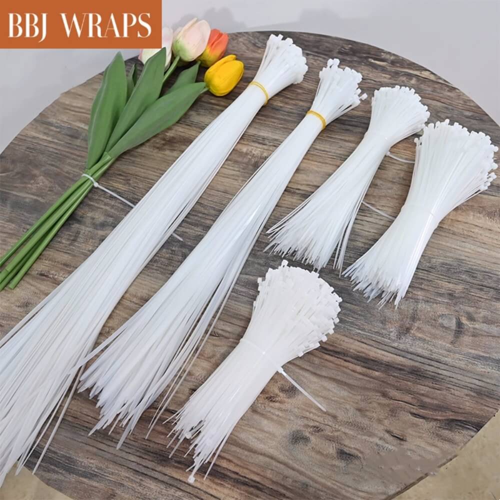 Flower Bouquet Wrapping Self Locking Nylon Ties for Floral Accessories ...