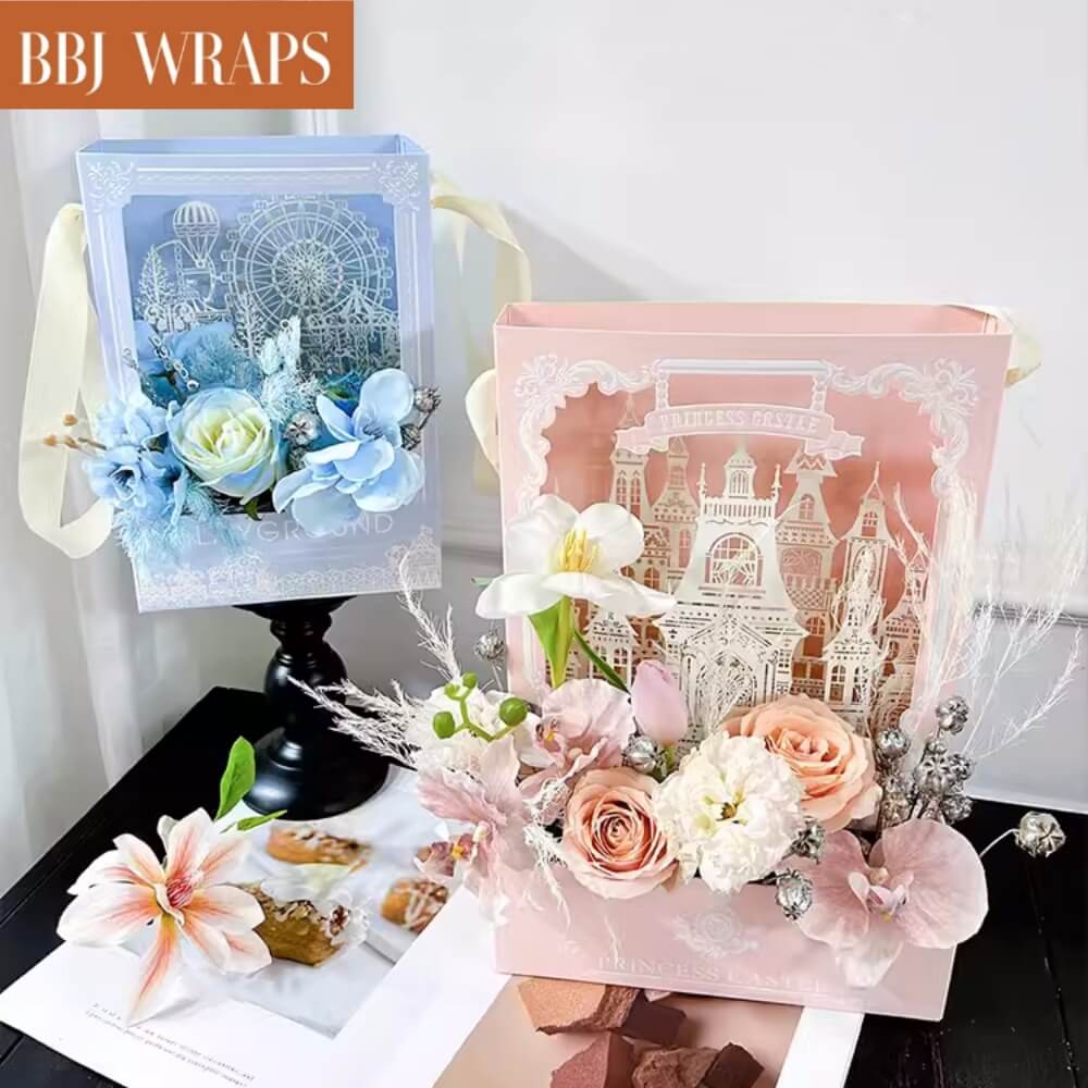 Flower & Snack Arrangement Foldable Gift Boxes, 2 Sets – BBJ WRAPS