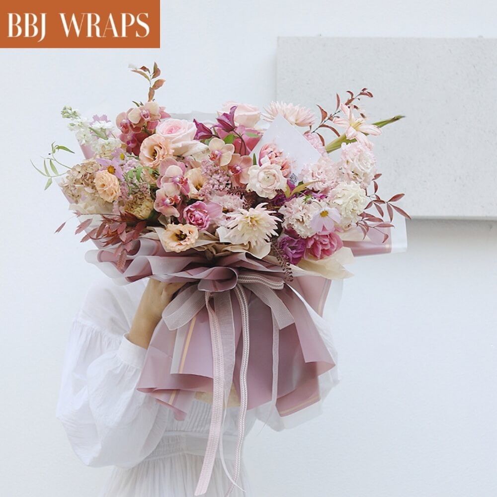 Jelly Film Translucent Flower Wrapping Paper for Floral Arrangements ...