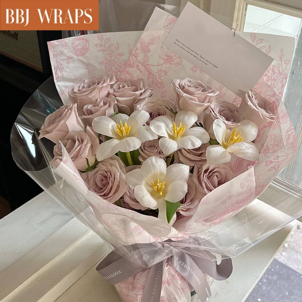 Vintage Floral Wrapping Tissue Paper, 15.0 × 19.7 Inch - 20 Sheets ...