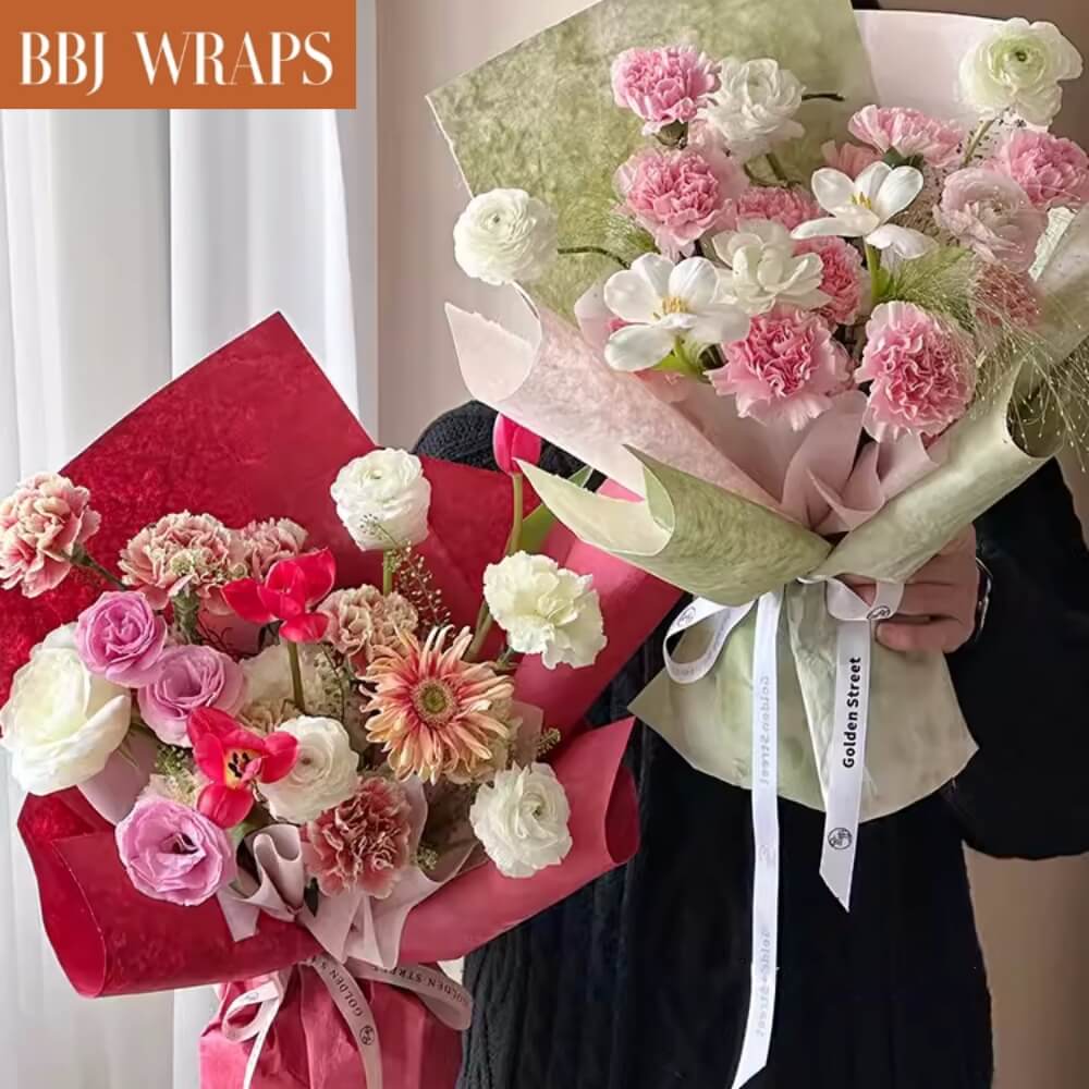 Ink Stone Marble Flower Wrapping Paper, 20.5 × 20.9 Inch - 5 Sheets ...