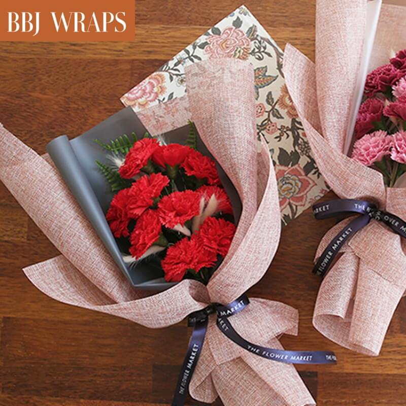 Lace and Mesh Flower Wrapping Paper with Various Designs |BBJ WRAPS